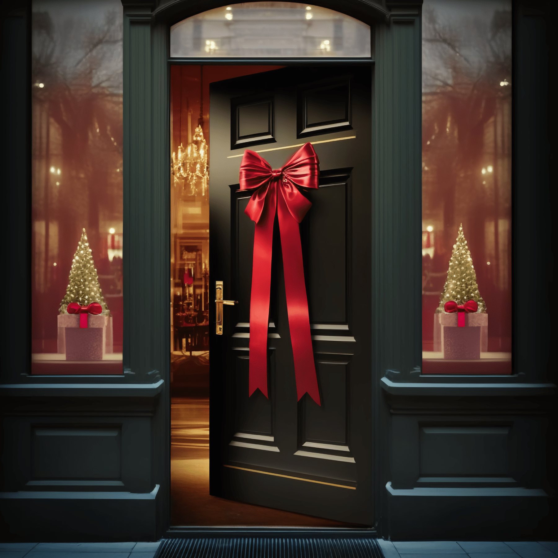 Door Bows, How to dress your door for Christmas